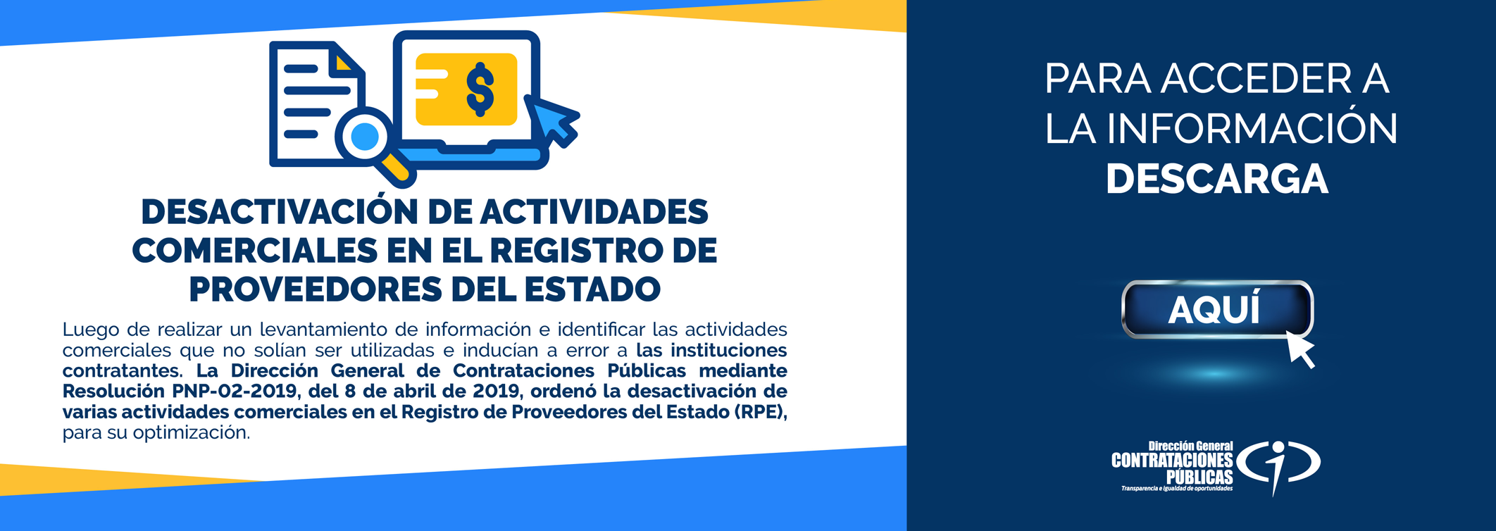 Dirección General de Contrataciones Públicas – Transparencia e igualdad ...